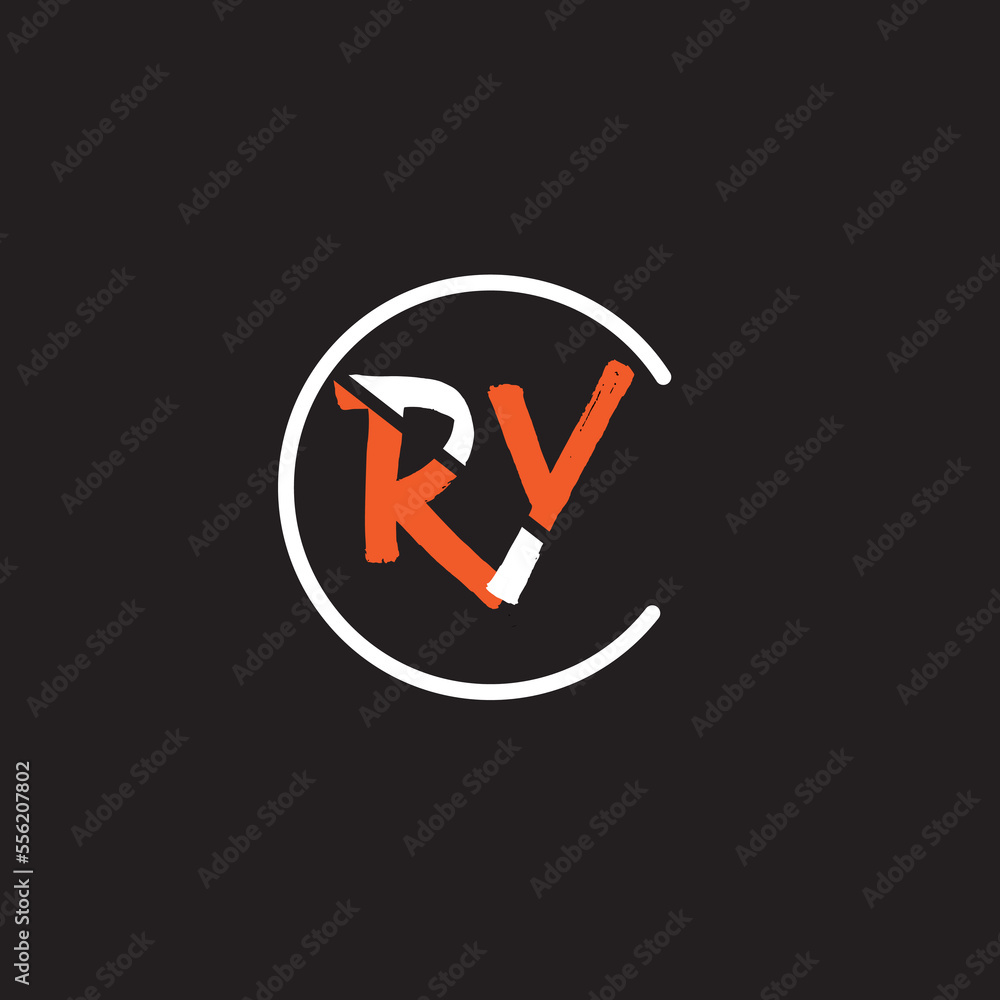 RY Simple Letters logo Vector Stock Vector | Adobe Stock