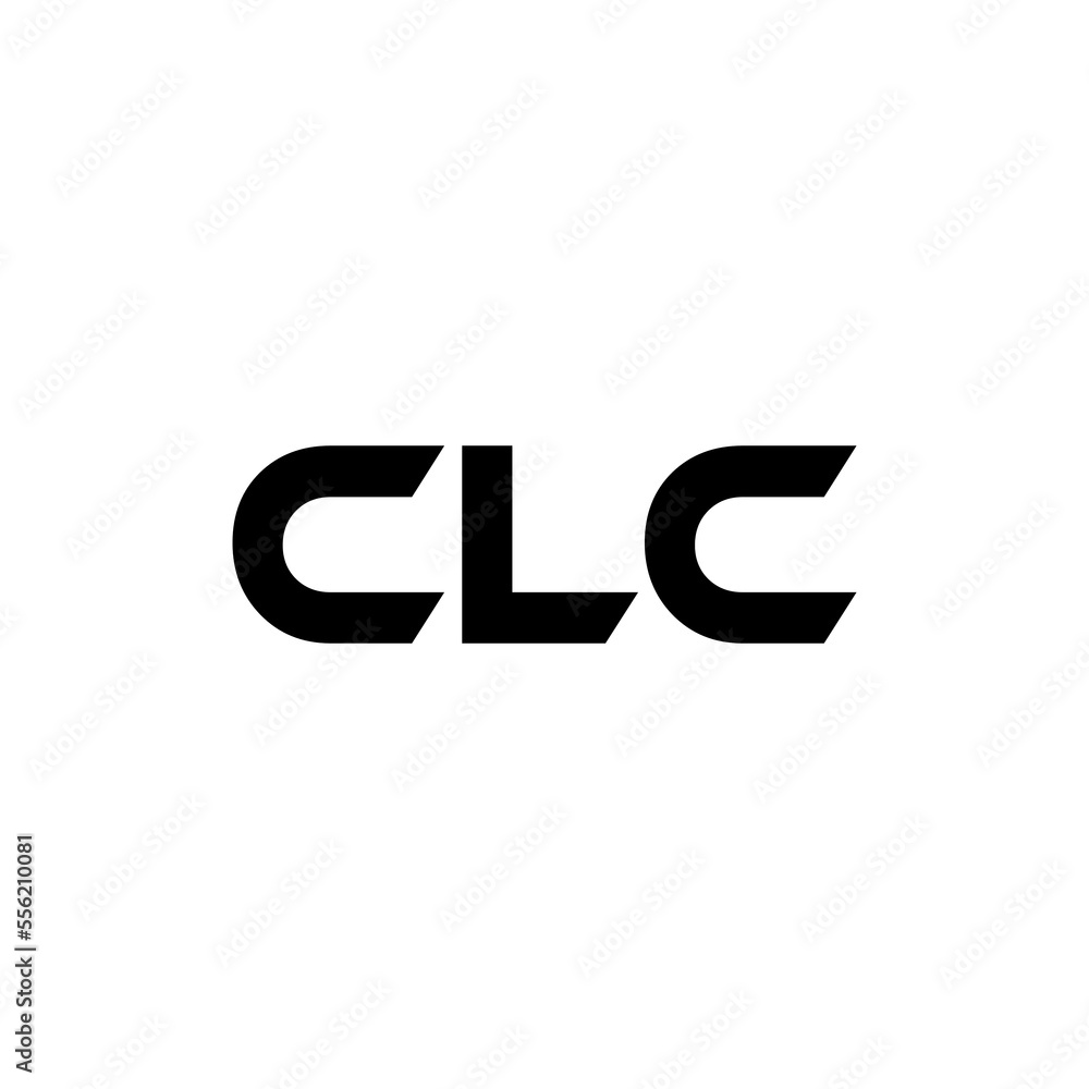 CLC letter logo design with white background in illustrator, vector ...