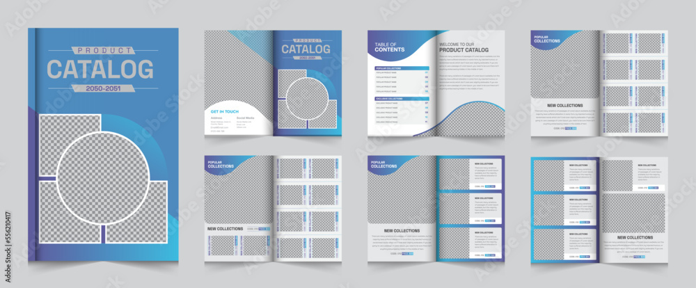 modern a4 company product catalog design, Minimalist product brochure ...
