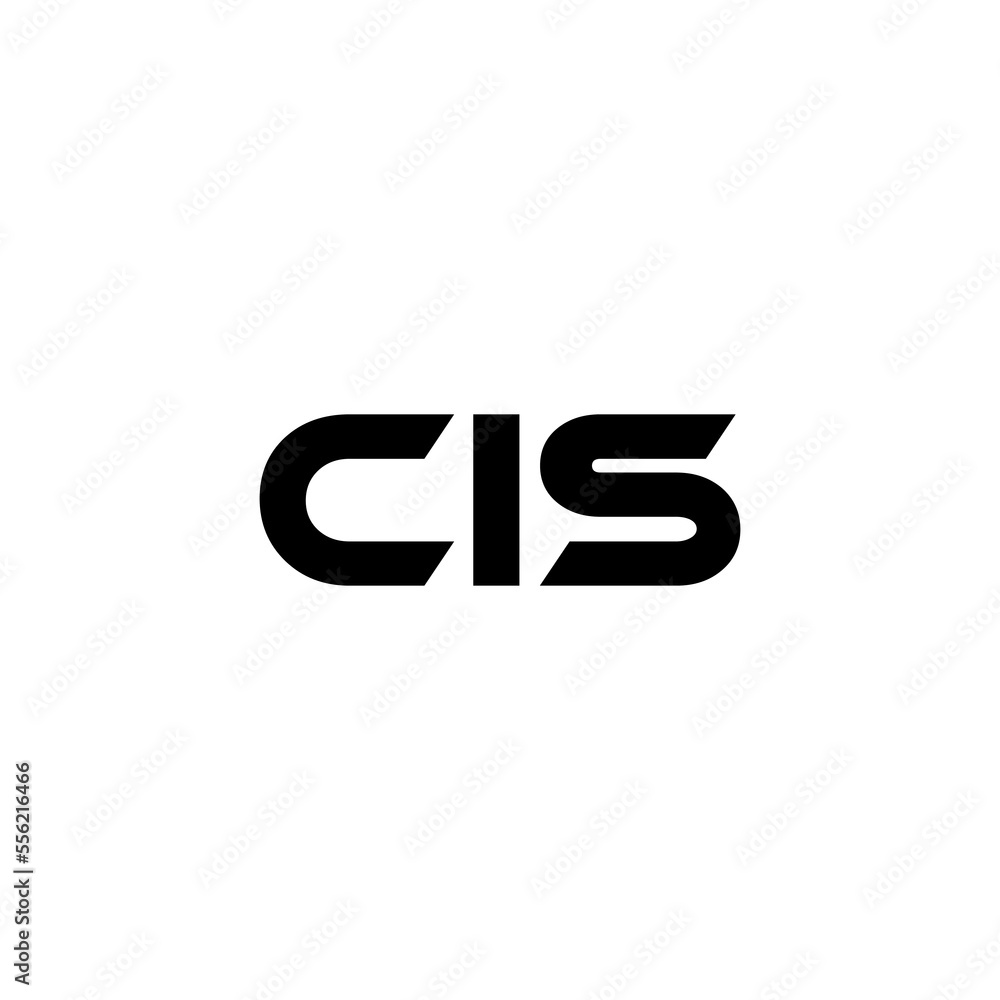 CIS letter logo design with white background in illustrator, vector logo modern alphabet font ...