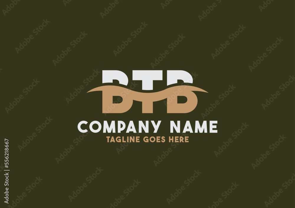 Letter BTB logo design template, BTB logo Stock Vector | Adobe Stock