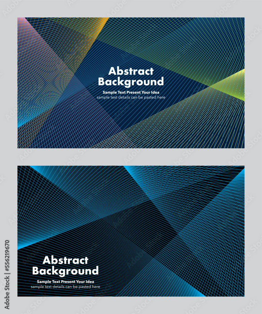 Abstract background vector design, overlapping thin lines, horizontal ...