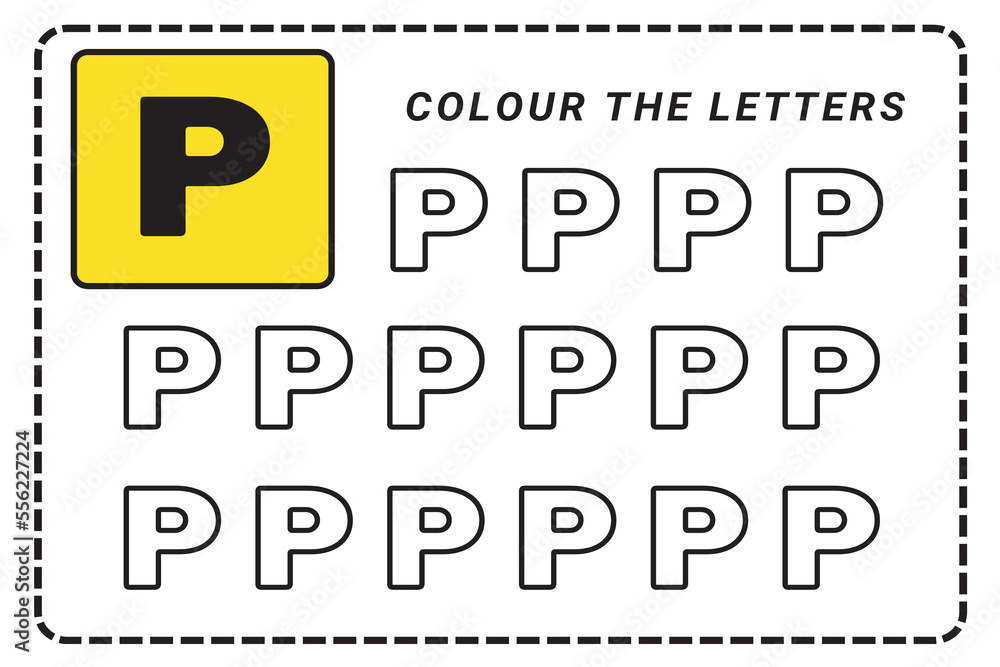 Alphabet tracing practice Letter P. Tracing practice worksheet ...