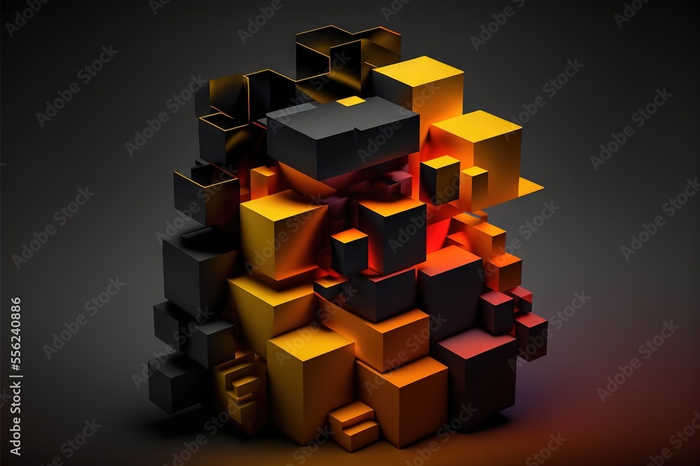 a very colorful and unusual looking object with a black background and ...