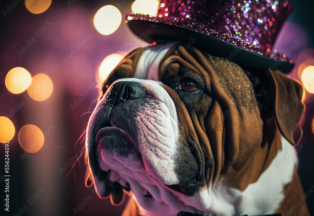 The Bulldog in a sequined top hat and cane was the ultimate showstopper ...