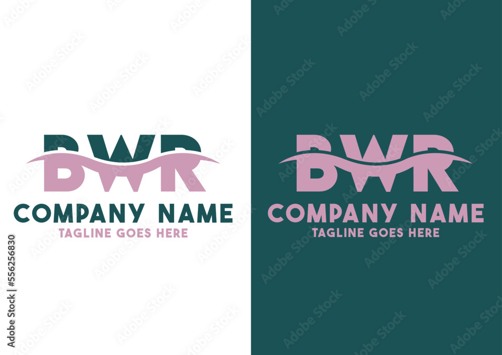 Letter BWR logo design template, BWR logo Stock Vector | Adobe Stock
