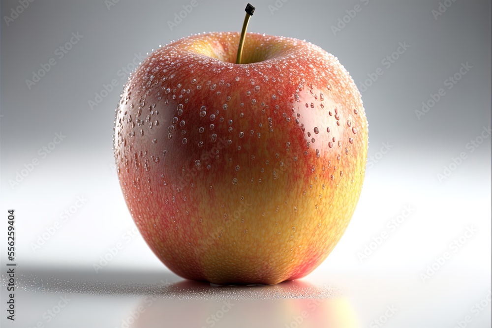 "Juicy AI Generated Apple Illustration for Your Culinary and Design ...