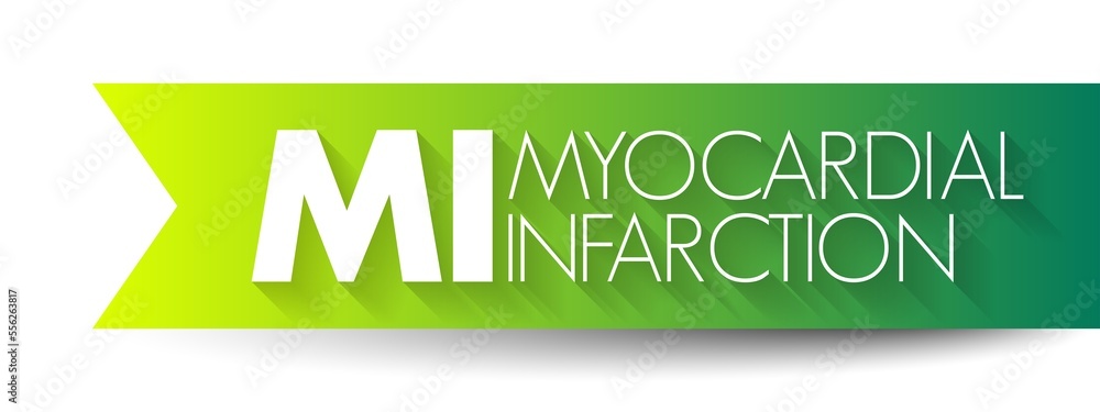 MI Myocardial Infarction - dangerous condition caused by a lack of ...