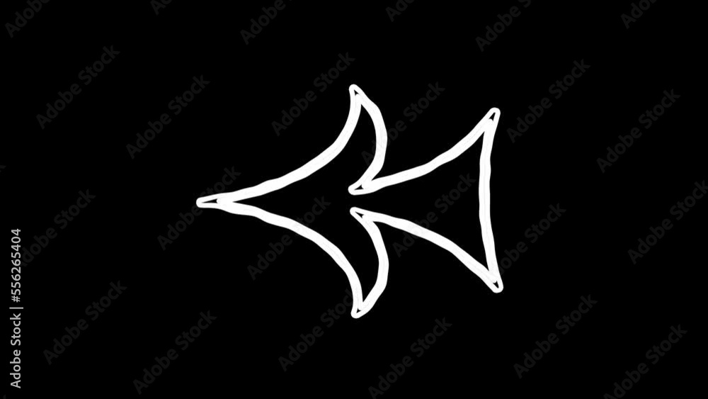 right to left sign or symbol. White Highlight Elements. Doodle loop ...