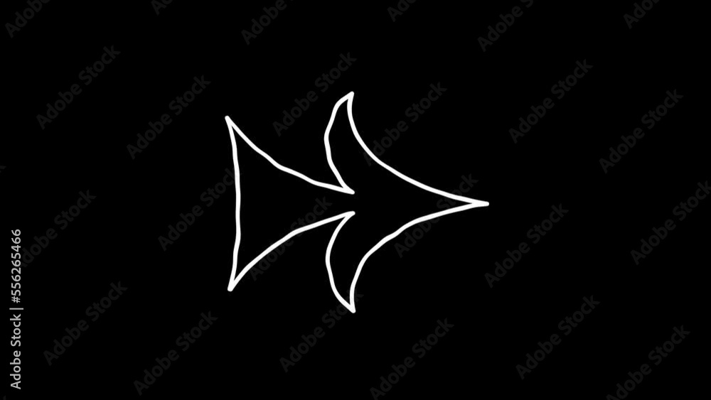 sign or symbol of a left to right side. White Highlight Elements ...