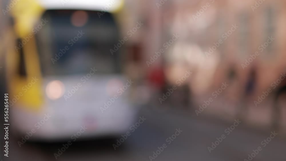 Background blur texture for design. Defocus of trains, trams, wagons ...