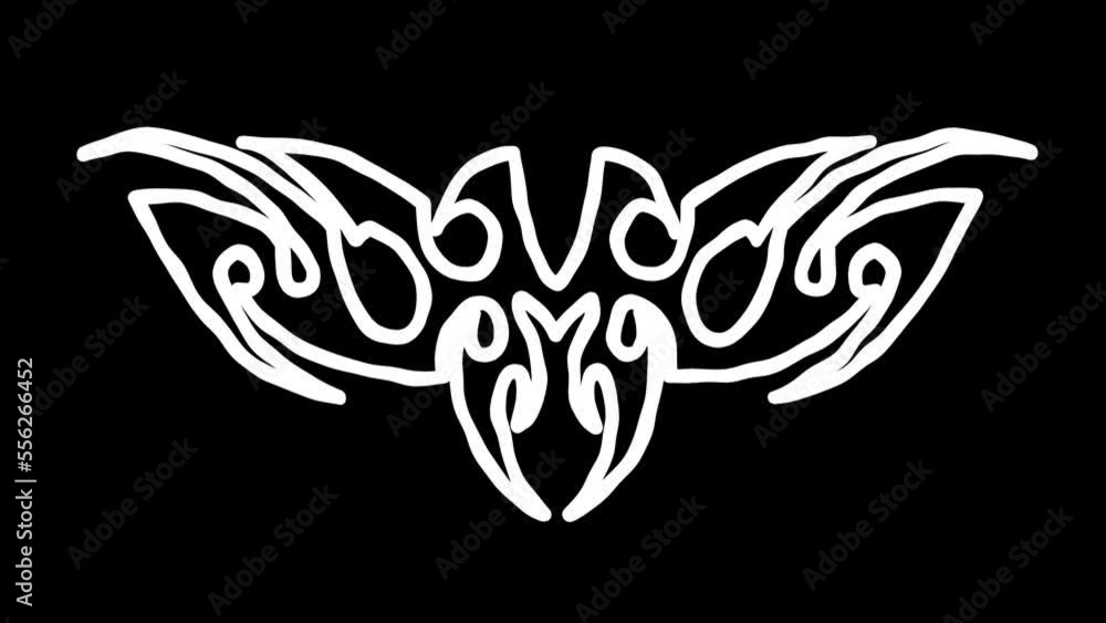 White Highlight Elements. Doodle loop animation. doodle style on ...