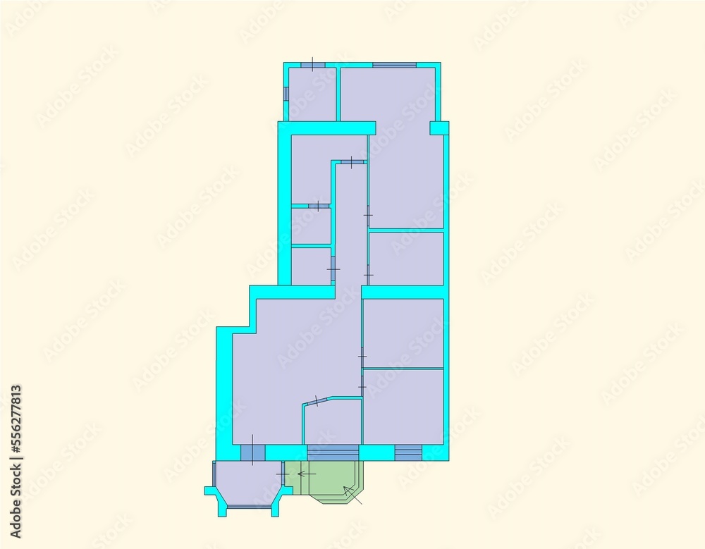 Floor plan icon House plan image Interior design top view Stock ...