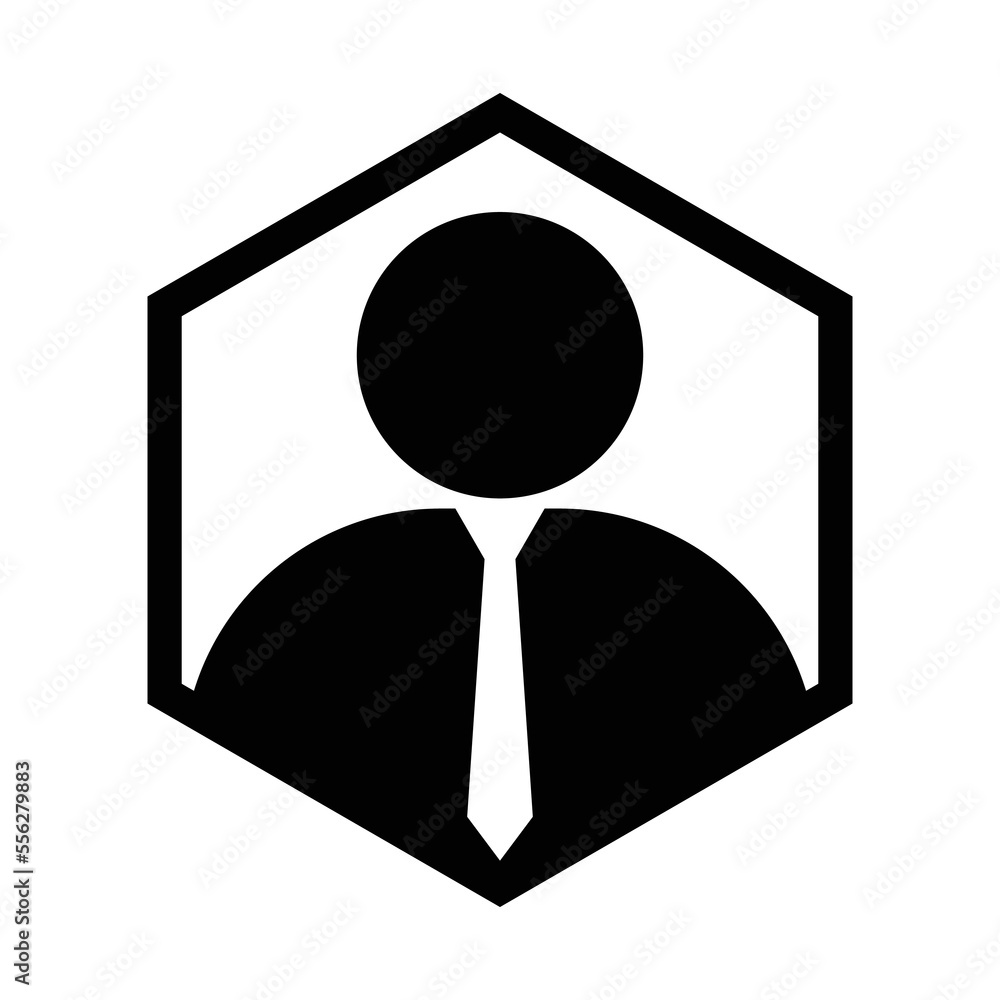 Employee profile icon. Corporate business profile symbol illustration ...