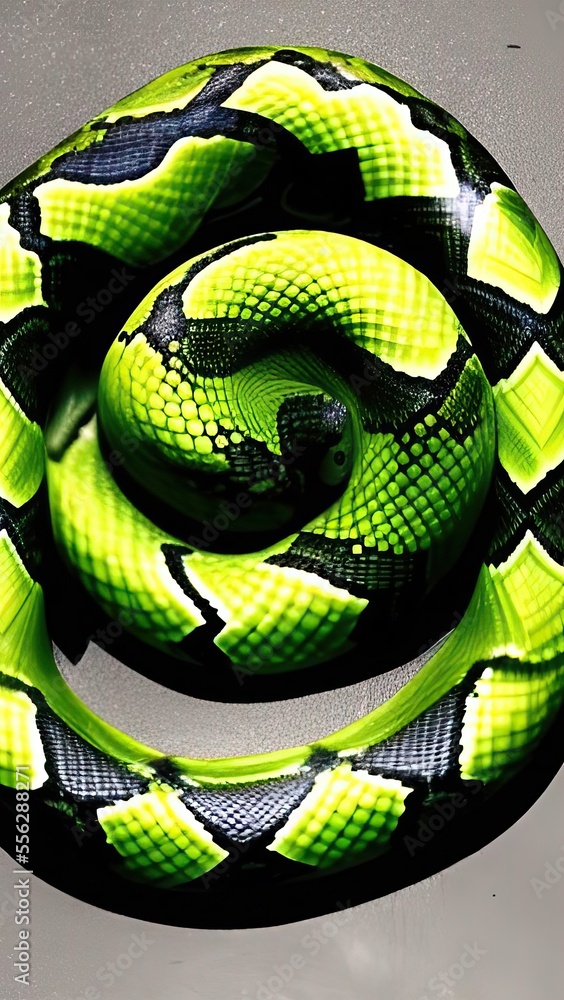 snake created with Generative AI technology Stock Illustration | Adobe ...