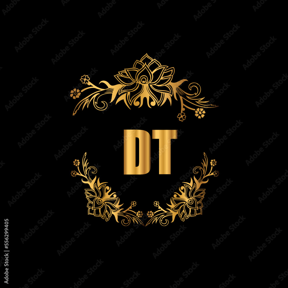 DT Luxury Letter Initial with Crown logo Vector, Great Luxury Logo ...