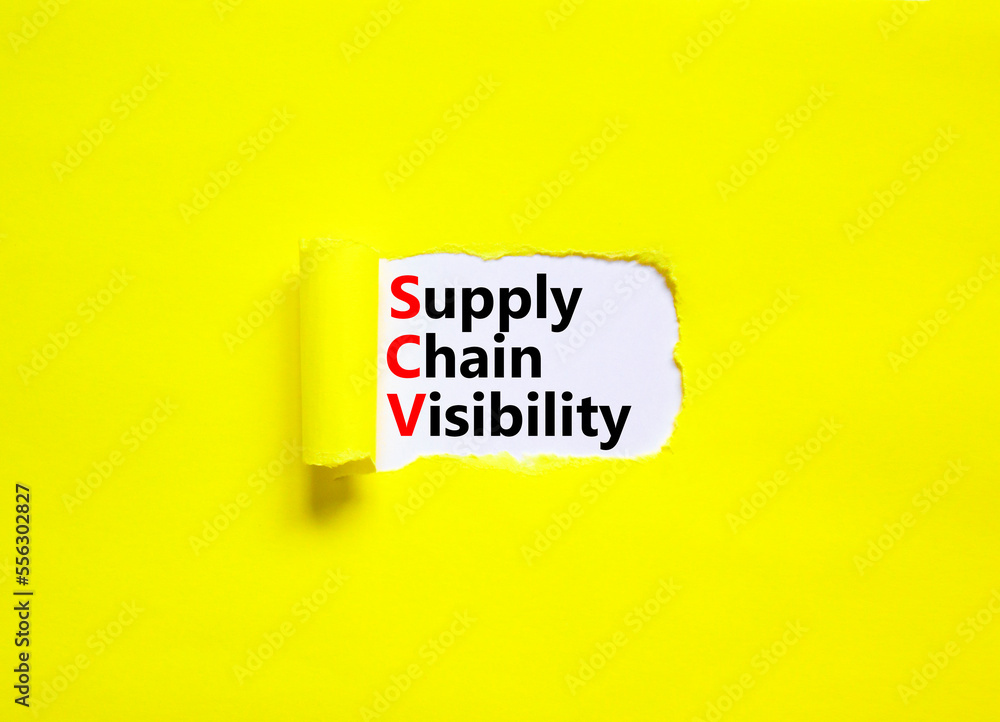 SCV supply chain visibility symbol. Concept words SCV supply chain ... SCV supply chain visibility symbol. Concept words SCV supply chain ...
