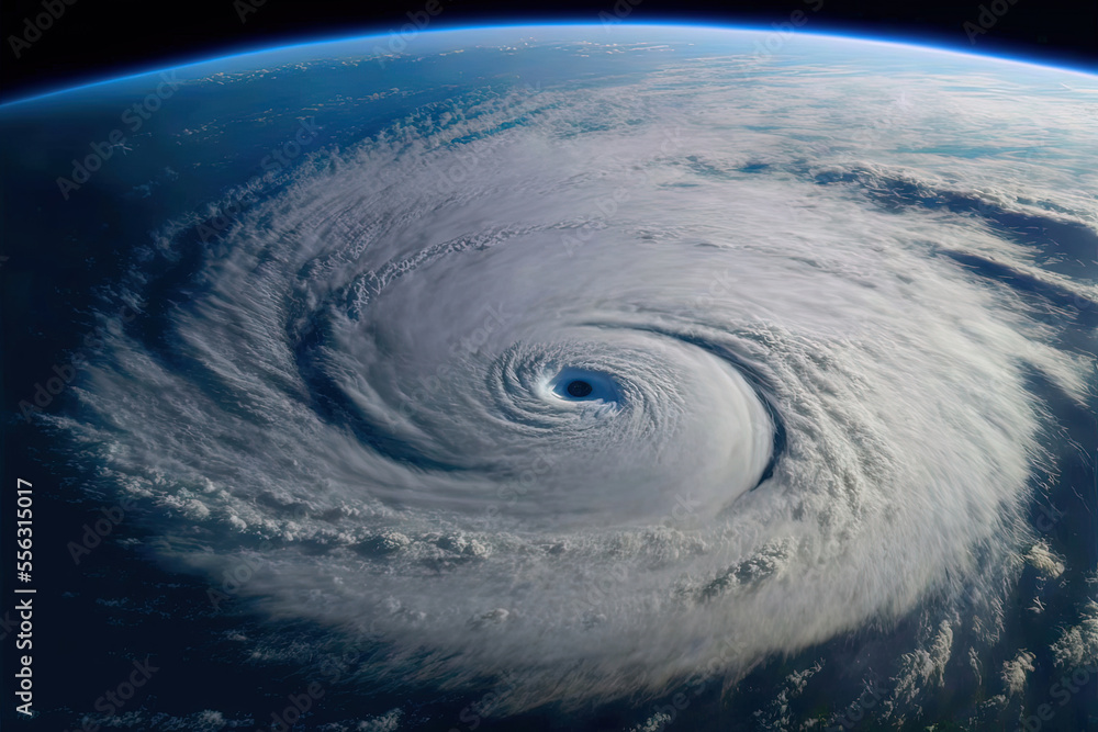 Captivating View of a Huge Typhoon From Orbit, a Sight to Behold as the ...