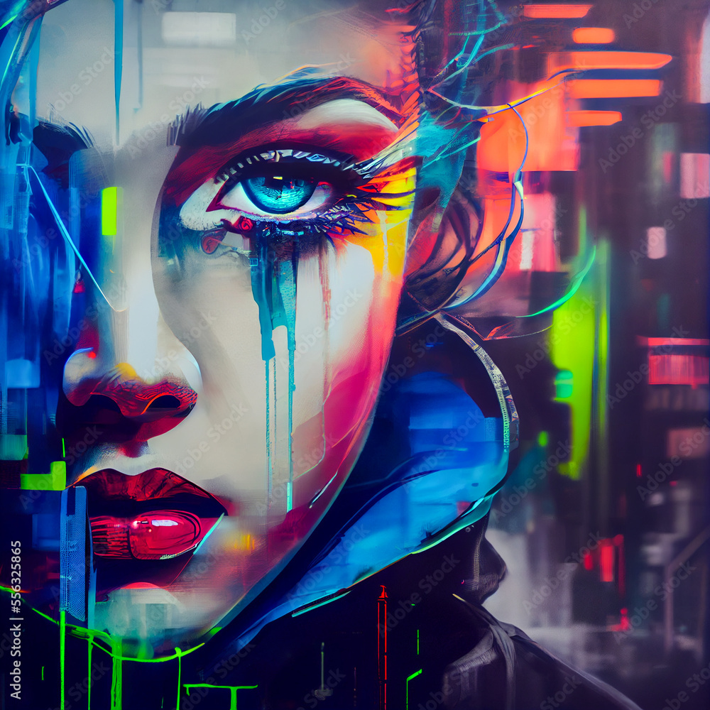 Beautiful Cute Girl Illustration Acrylic Art Girl Drawing Cute Girl