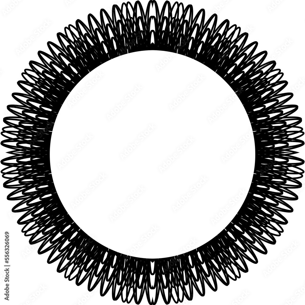 black circle vector, frame, background template, Stock Illustration ...