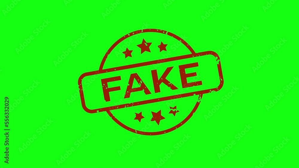 Fake - Stamp, Imprint, Seal Template. 4K Video Motion Graphics Footage ...