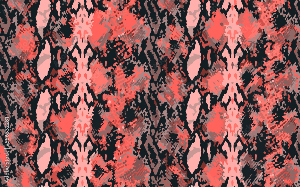 Full Seamless Snake Animal Skin Pattern Vector. Snake leather design ...