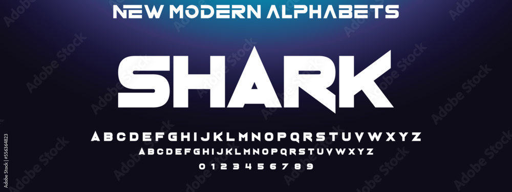 Shark Letter Fonts