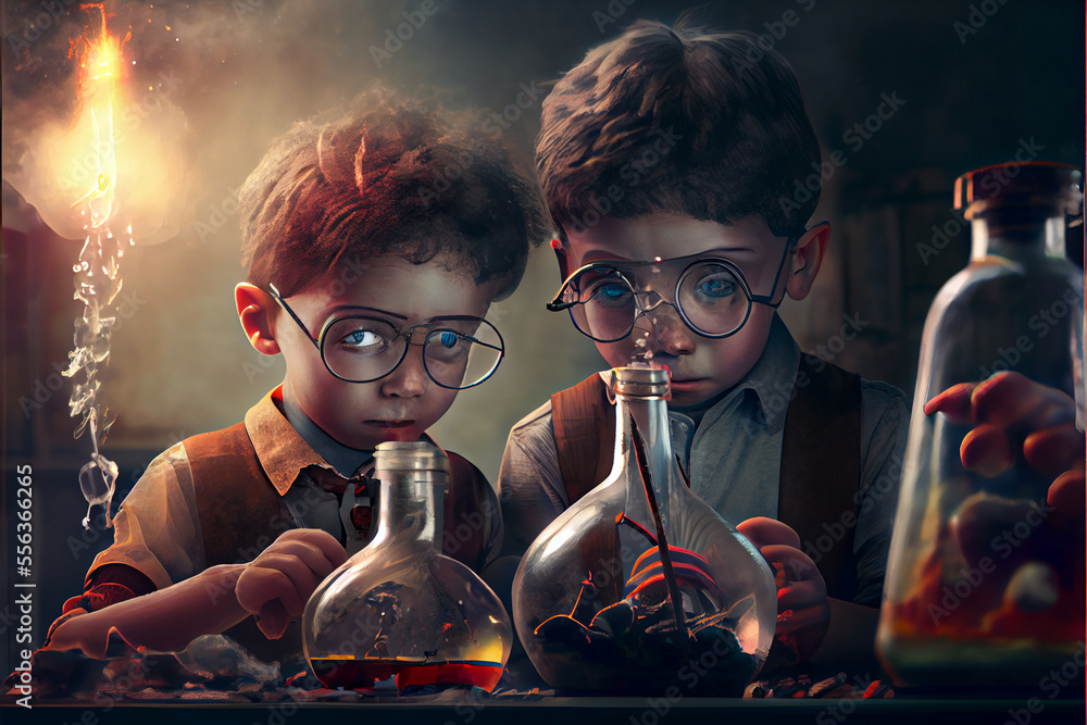 Cartoon National Science Day February 28 realistic rendering 3D Stock ...