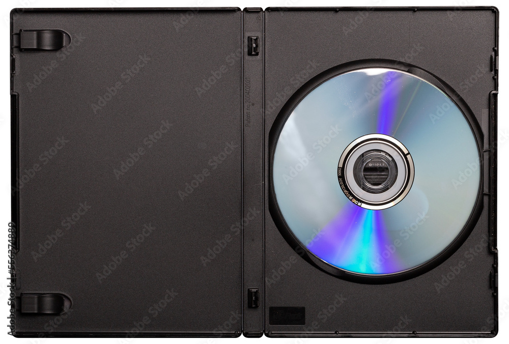 DVD case black with disc png isolated on transparent background Stock ...