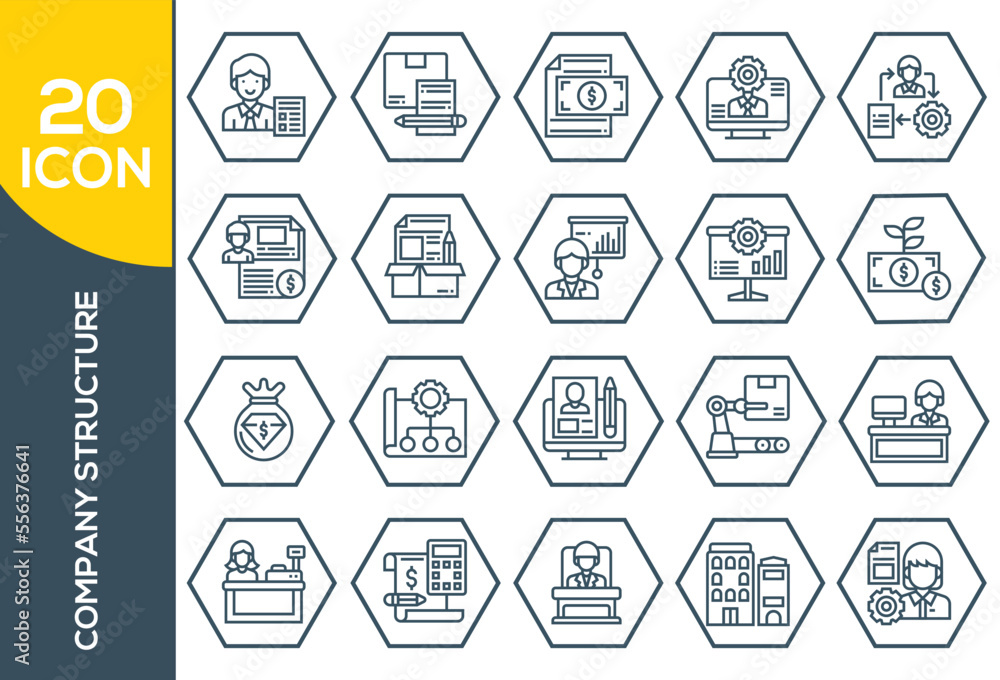 Structure of the company. Business hierarchy organogram chart ...