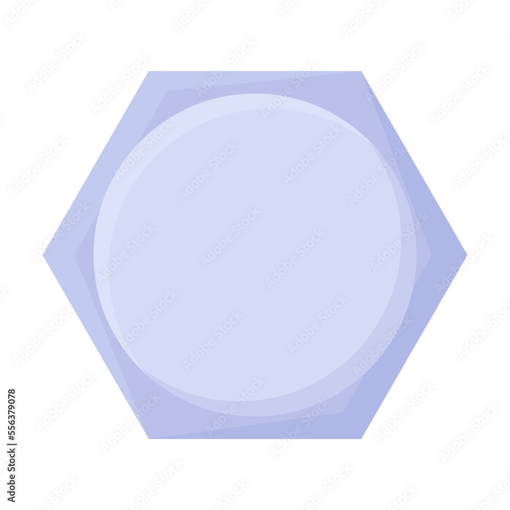 Hex head bolt. Vector illustration of steel tools and industrial ...