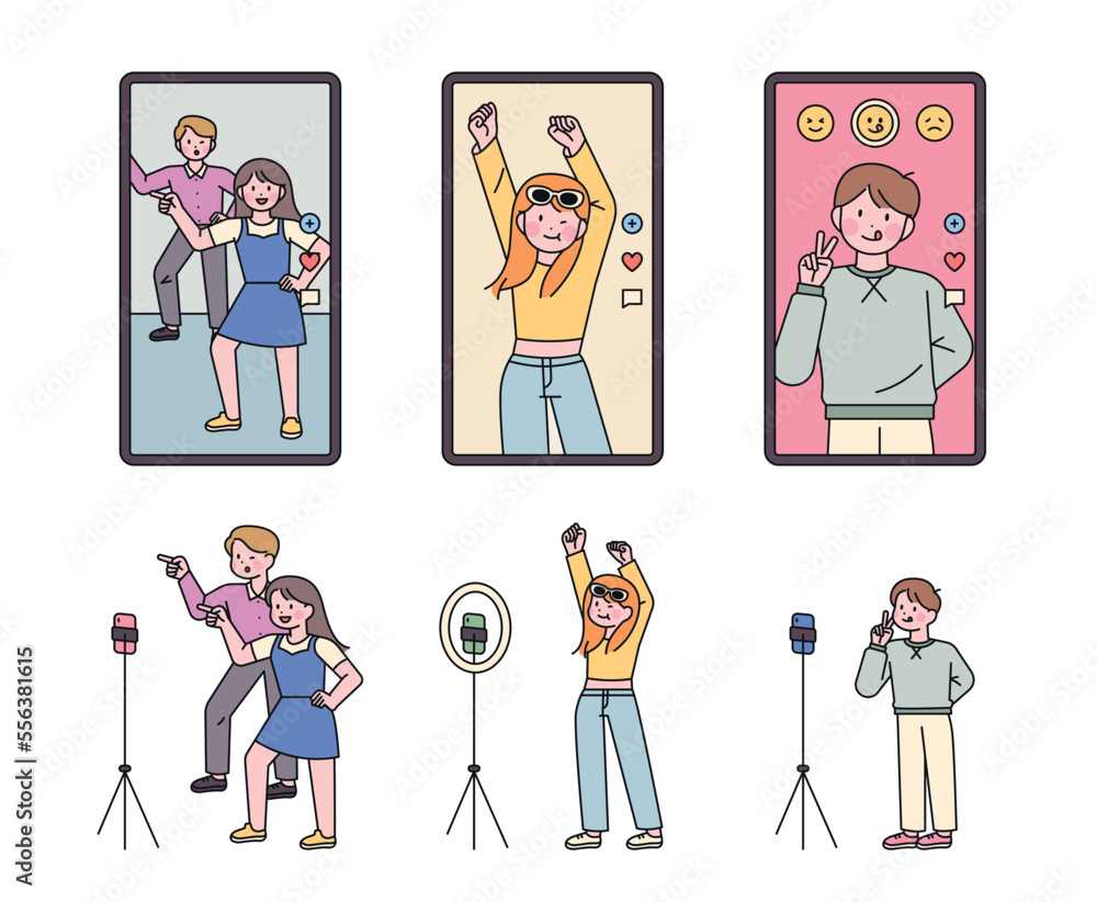 People are making dance challenge videos on social media. Streaming ...