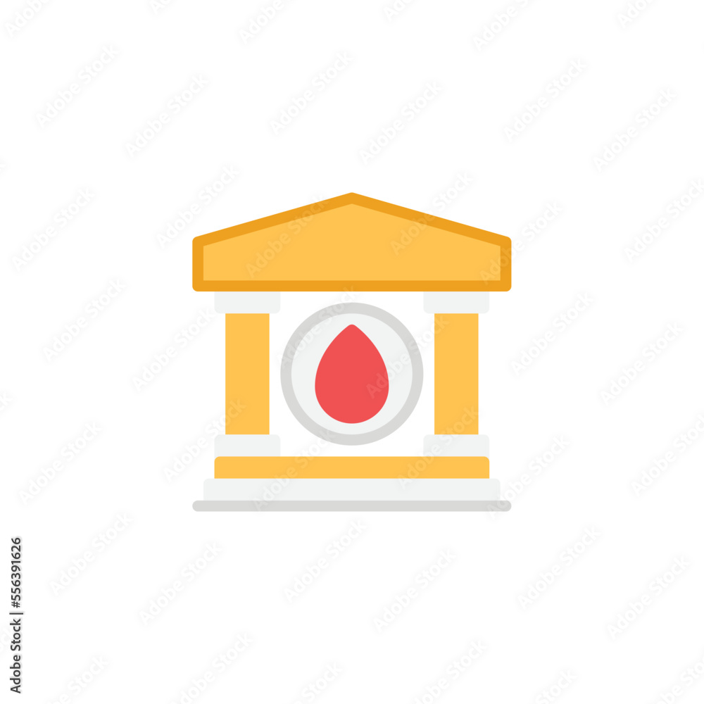 Blood Bank Icon Stock Vector | Adobe Stock