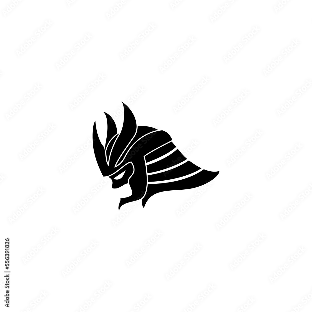 Samurai vector illustration for icons, symbols or logos. samurai ...