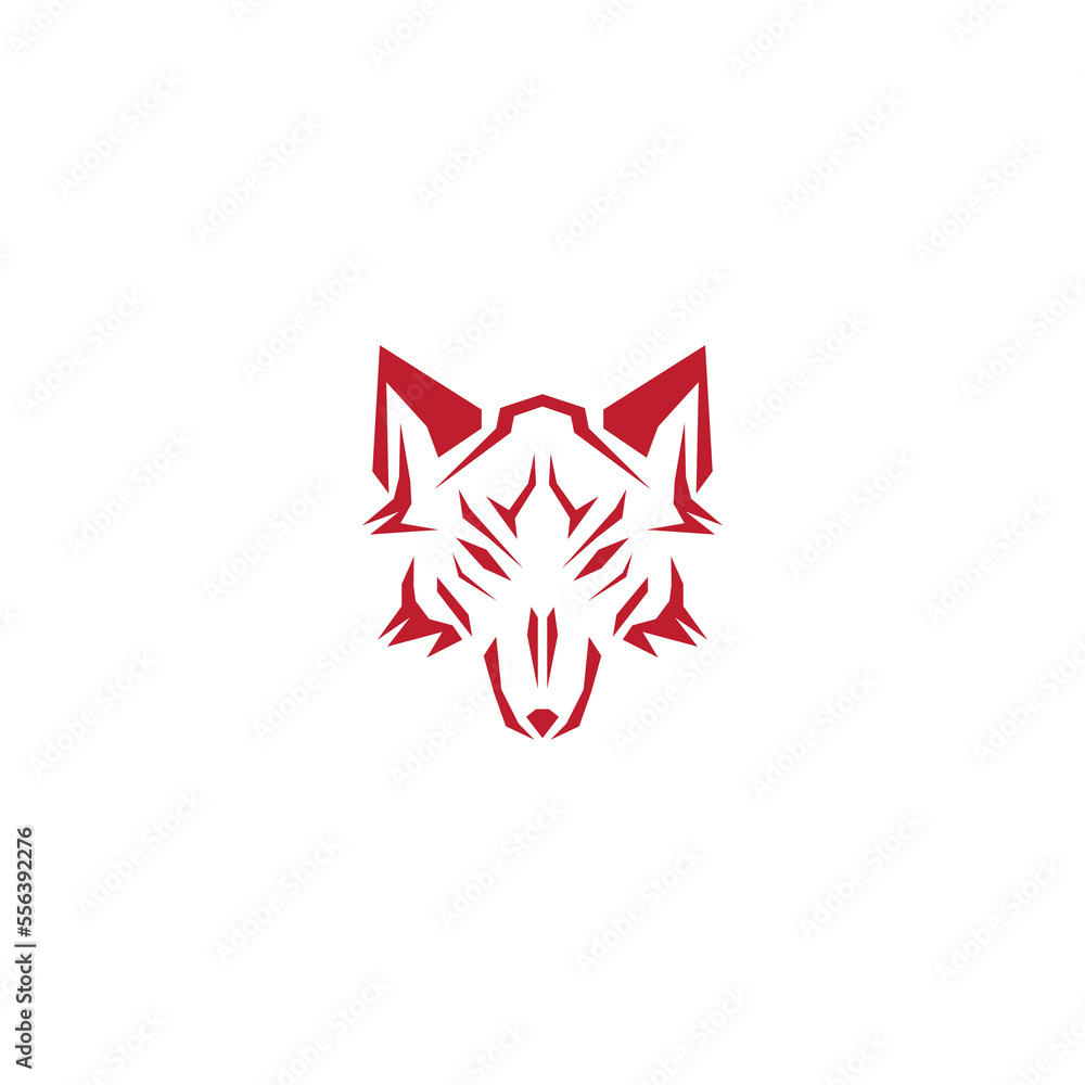 wolf face vector illustration for icons, symbols and logos. wolf ...