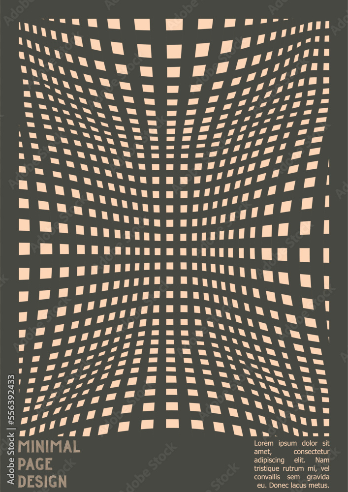 Geometrical Poster Design with Optical Illusion Effect. Modern ...
