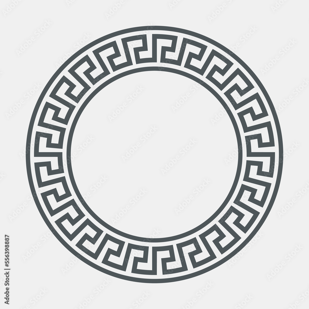 Greek frame, border quality vector illustration cut Stock Vector ...