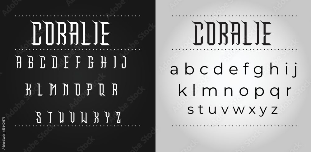 Elegant alphabet letters font and number. Classic Lettering Minimal ...