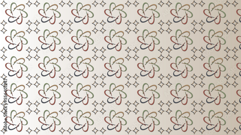 Arabic Alphabet shapes turned into Geometrical textured pattern with ...