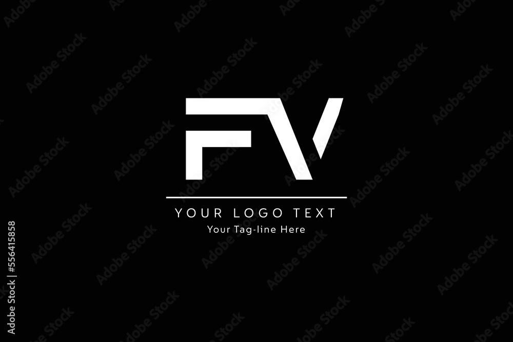 FV Letter Logo Design. Creative Modern F V Letters icon vector ...