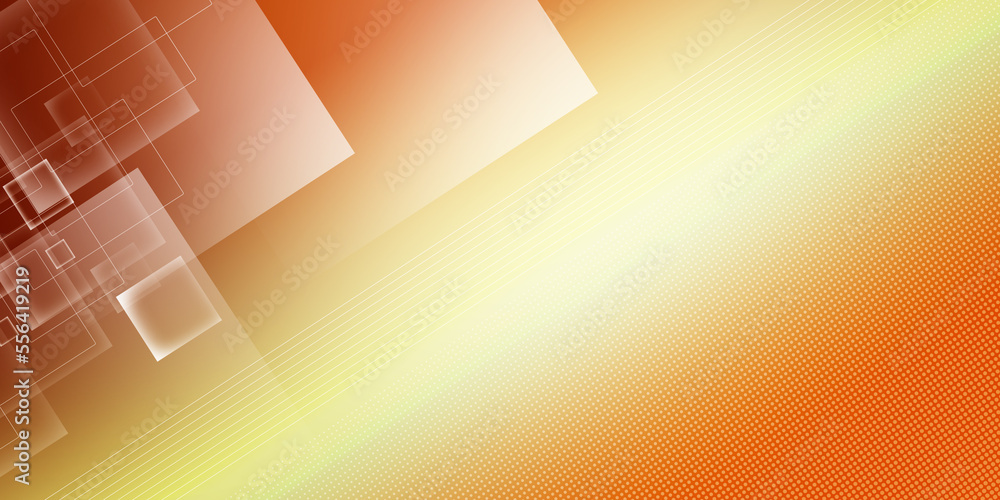 Orange technology digital banner design. Science, medical and digital ...