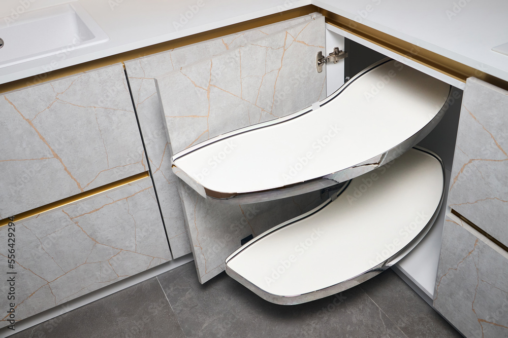 Kitchen access mechanism Magic corner for Blind Corner Cabinets ...