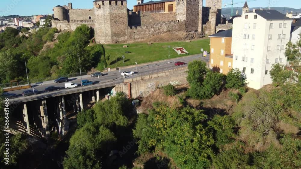 Sil River below then an aerial flyover of the Templar Castle and the ...
