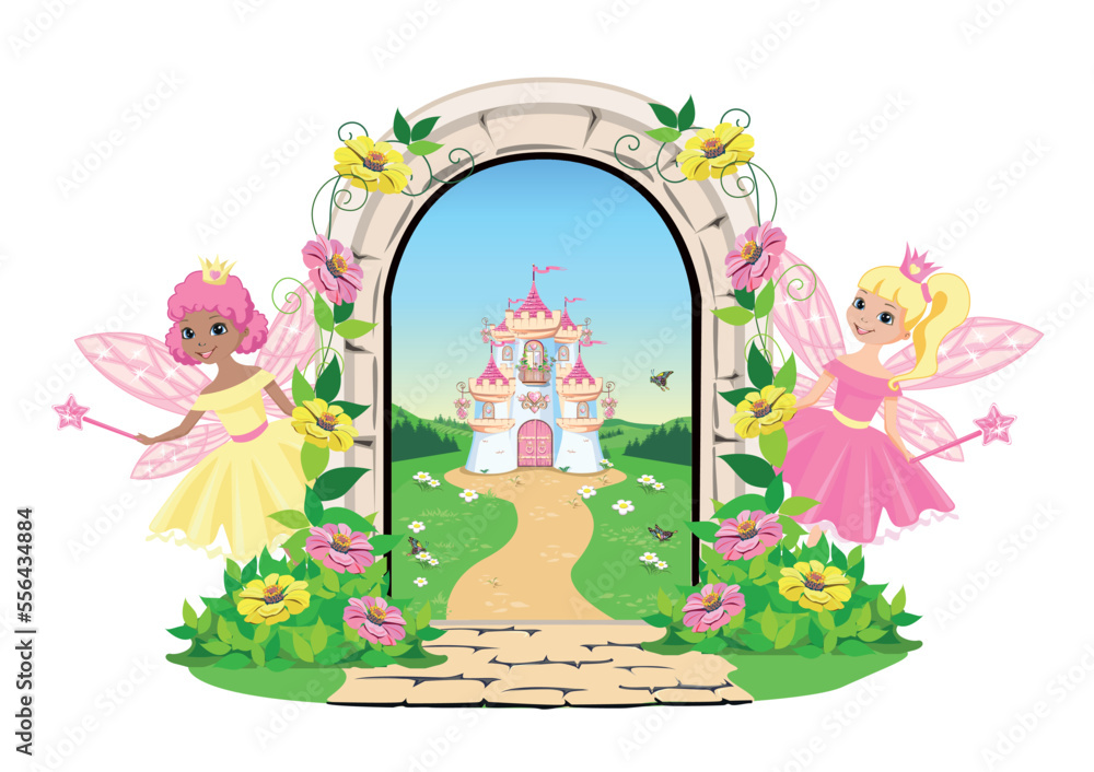 Pink Fairy Tale Background