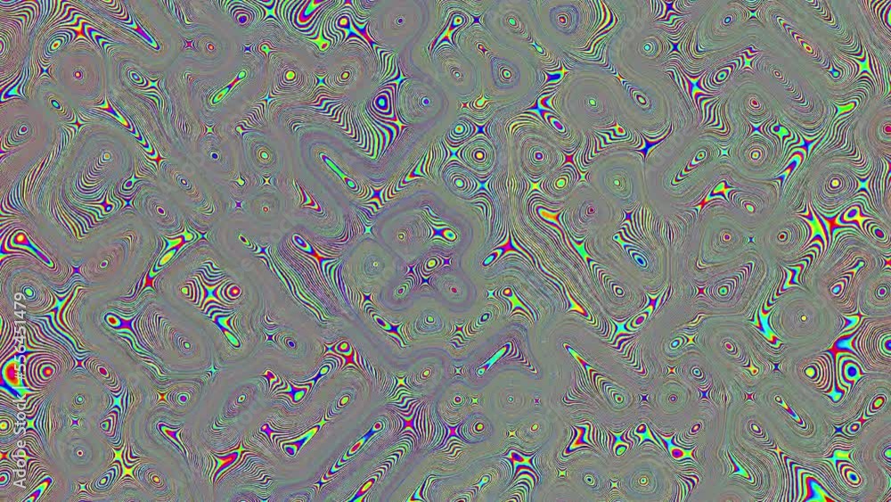 Abstract wavy liquid psychedelic animated abstract twist curved trippy ...