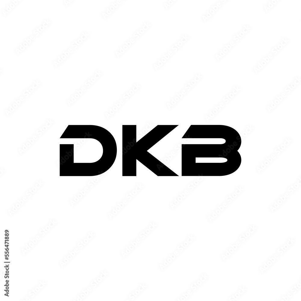 DKB letter logo design with white background in illustrator, vector ...