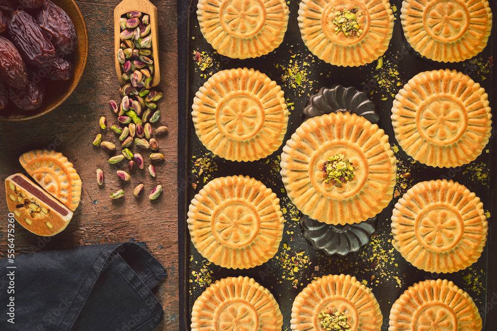 Photo & Art Print Arabic Cuisine; Middle Eastern traditional dates ...