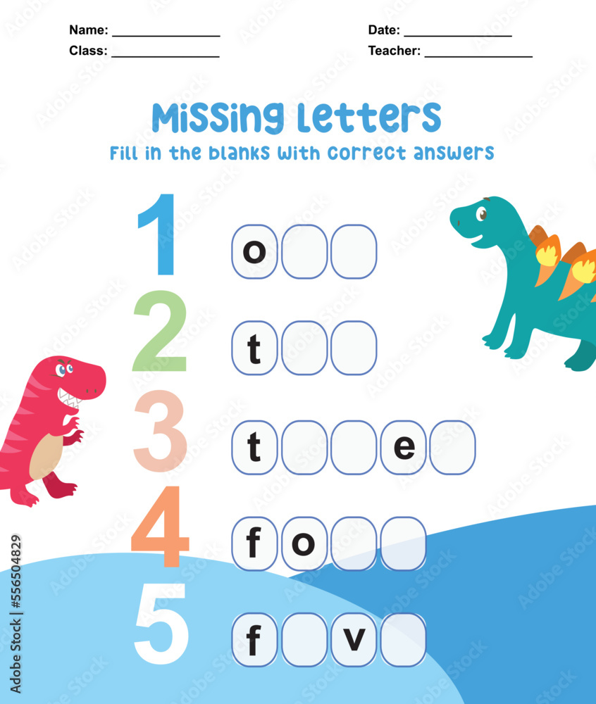 Missing Letters Worksheet Complete The Letters For Number In English missing-letters-worksheet-complete-the-letters-for-number-in-english