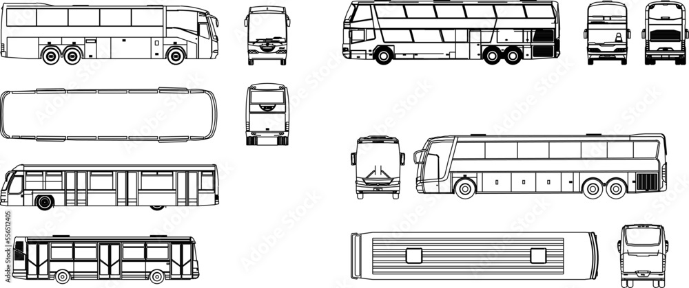 sketch vector black and white illustration of a modern minimalist big ...