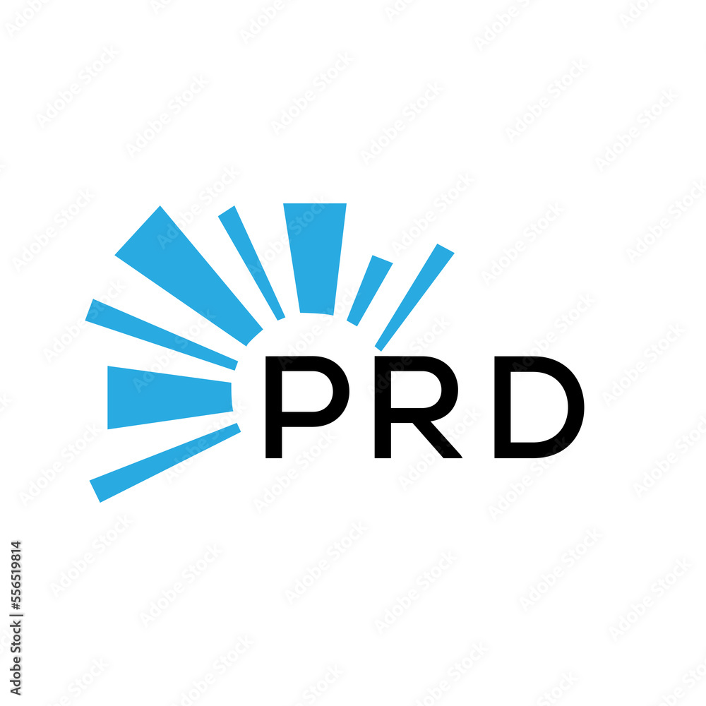 Vecteur Stock PRD letter logo. PRD blue image on white background and ...